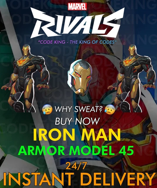 MARVEL RIVALS: IRON Man 42 Model DLC PC/PS4/PS5/XBOX One/Xbox X/S ALL ...