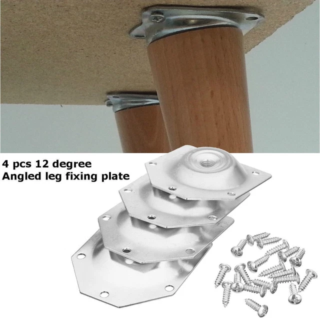 CHAISES ANGLE Jambe Fixation Plaque Armoire Meubles Table Ensemble de ...