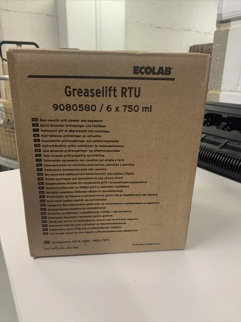 ECOLAB GREASELIFT RTU Kitchen Degreaser - Ready to Use - 6 Pack - 750 ...