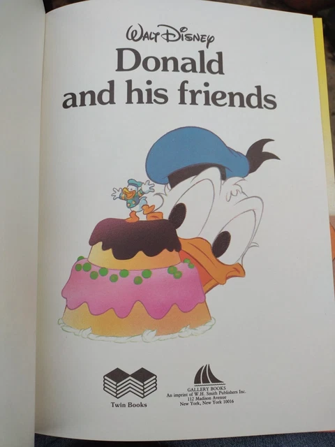 DONALD AND HIS Friends Walt Disney Gallery Books Twin 1988 Hardcover ...