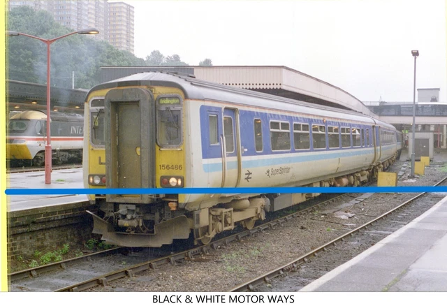 TRAIN COLOUR NEGATIVE Class 156 486 Super Sprinter Livery £0.99 ...