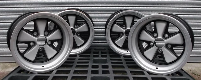 PORSCHE GENUINE FUCHS WHEELS SET OF FOUR 8J & 9J x 15 INCH RSR £8,000. ...