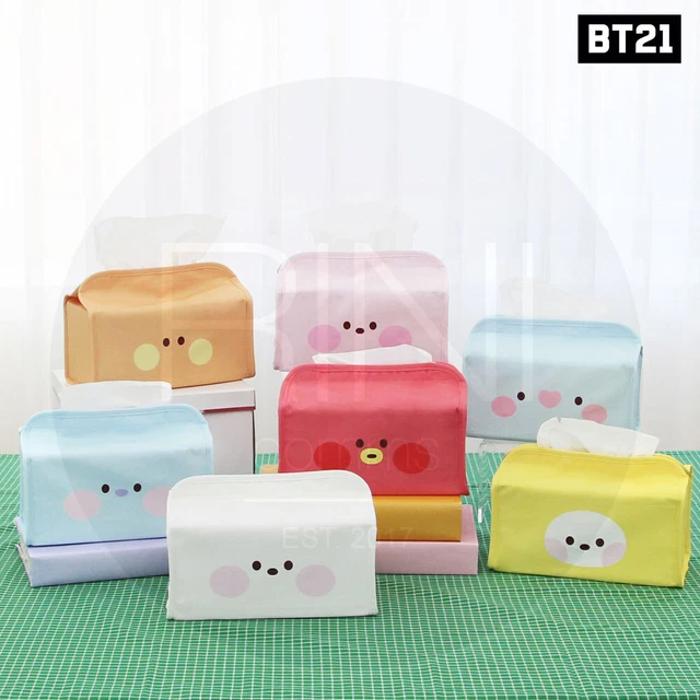 BTS BT21 OFFICIAL Authentic Goods minini Tissue Cover + Tracking Number ...