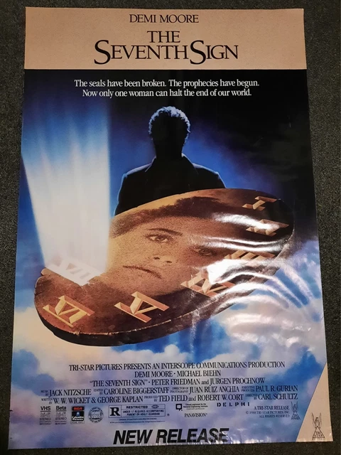 THE SEVENTH SIGN Original Movie Poster Vhs Beta Demi Moore £29.95 ...