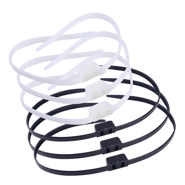 10X DISPOSABLE PLASTIC Restraint Double Cuff Handcuff Restraint ...