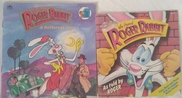 WALT DISNEY WHO Framed Roger Rabbit Book Lot 1988 A Different Toon ...