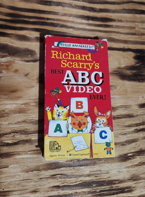 RICHARD SCARRYS BEST ABC Video Ever (VHS, 1997) £7.22 - PicClick UK