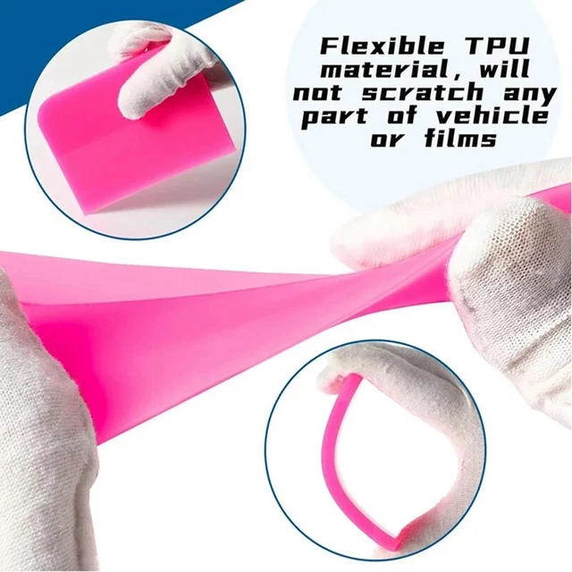CAR SQUEEGEE KIT 5 in 1 -Scratch TPU Rubber Squeegee for Vinyl Wrap ...