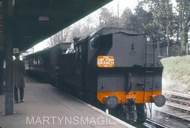 ORIGINAL 35MM STEAM Railway Slide 41320 @ Brockenhurst for Lymington ...