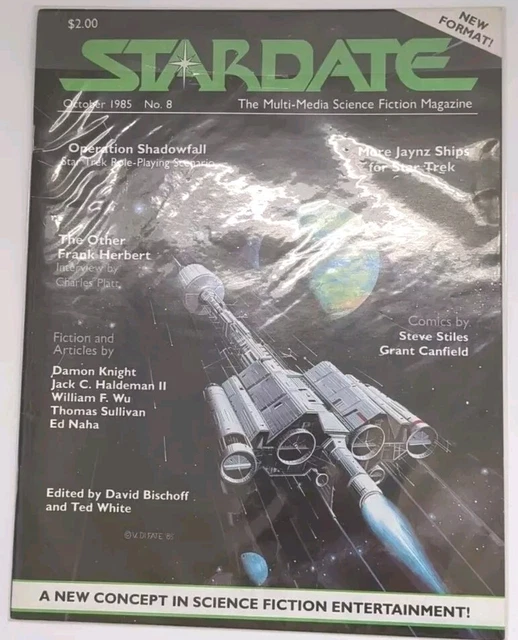 1985 STARDATE MAG #8 More Janyz Ships for Star Trek, Operation Book NM ...