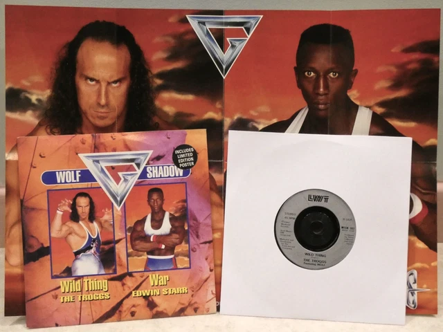 GLADIATORS LWT TV Show WOLF SHADOW Vinyl Record 7in WAR/WILD THING ...