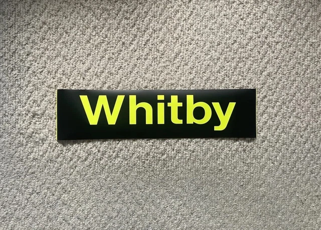 RARE NORTHERN RAIL Train Destination Blind “Whitby” £12.00 - PicClick UK