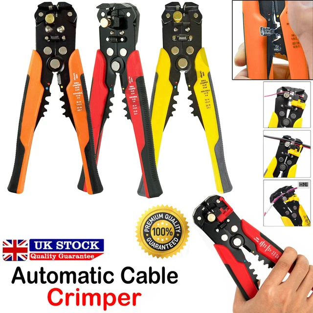 SELF ADJUSTABLE AUTOMATIC Cable Wire Crimper Crimping Tool Stripper ...