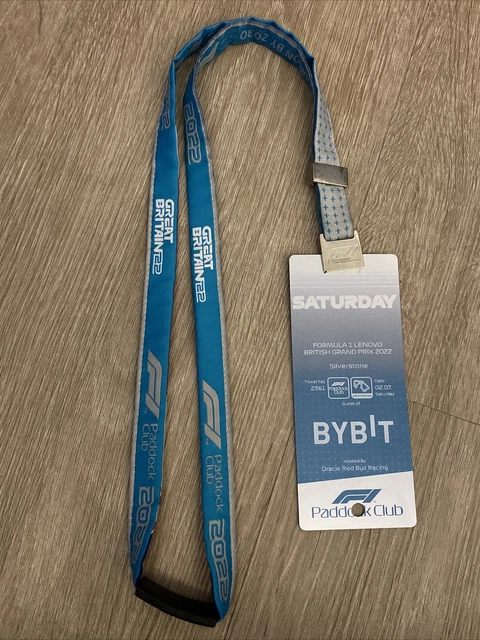 2022 BRITISH F1 Paddock Club Pass Carlos Sainz 1a vittoria Silverstone ...