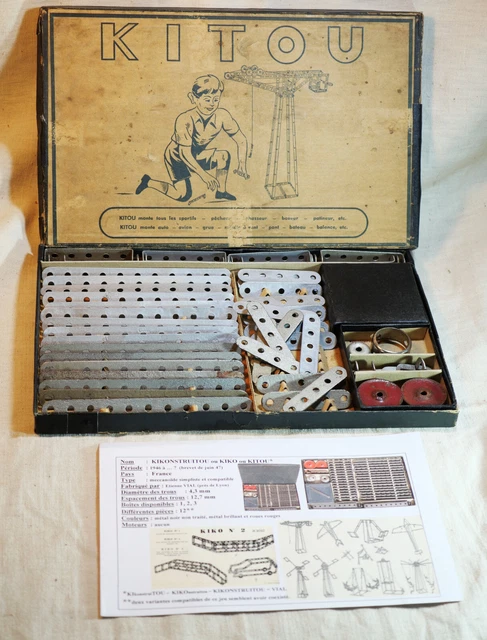 JOUET ANCIEN JEU construction français KIKO KITOU MECCANO années 40 ...