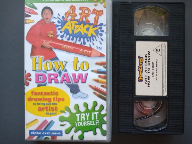 ART ATTACK - How To Draw - PAL VHS Video Tape cassette PAL EUR 5,44 - PicClick FR