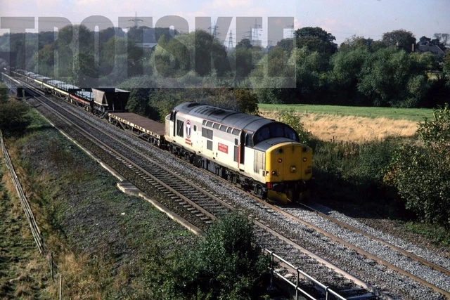 35MM SLIDE BR British Rail Diesel Loco Class 37 37505 Lea Marston 1996 ...