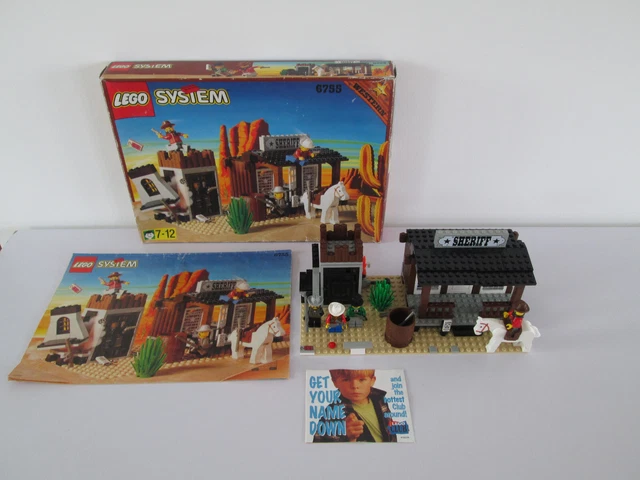 RARE VINTAGE LEGO WESTERN COWBOY & ROBBERS SET No 6755 SHERIFF'S LOCK ...