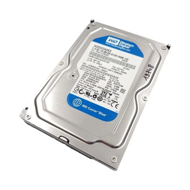 DISQUE DUR 500GO SATA 3.5 Western Digital Caviar Blue WD5000AAKX-003CA1 7200rpm EUR 13,41 ...