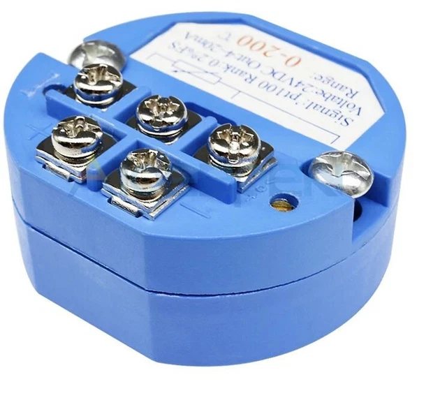 RTD PT100-50-500 DEGREE Temperature Sensor Transmitter Module DC 24V 4 ... RTD PT100-50-500 DEGREE Temperature Sensor Transmitter Module DC 24V 4 ...