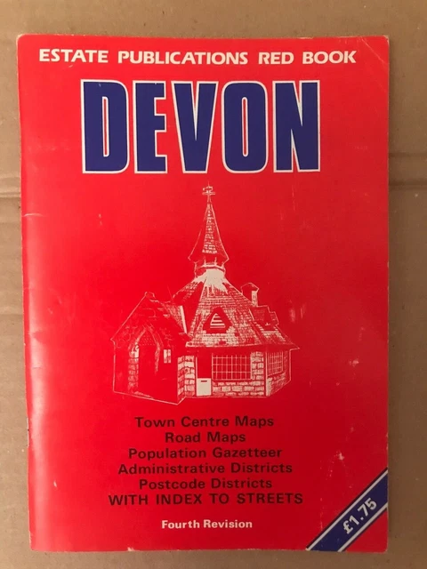 VINTAGE RED BOOK Devon Town Centre Maps - Estate Publications £3.00 ...