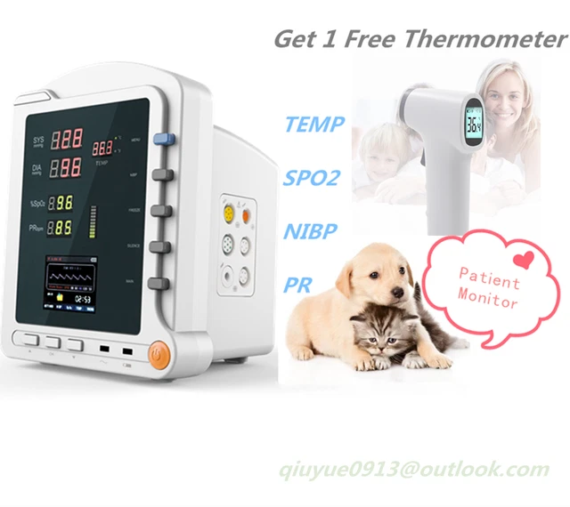 CONTEC CMS5100 VET Veterinary Patient Monitor Vital Signs Monitor SPO2 ...