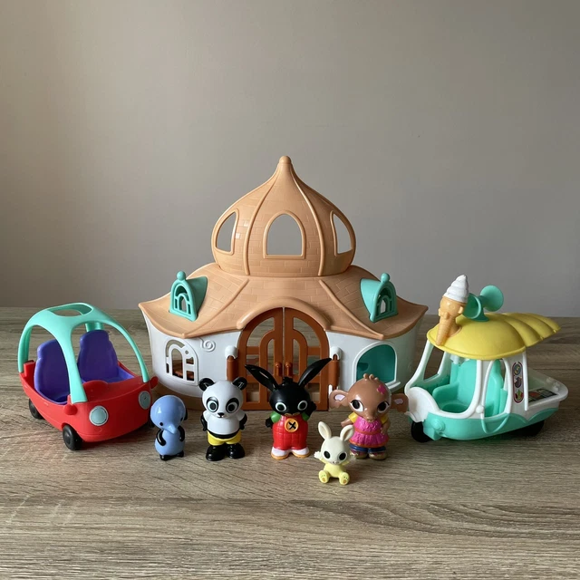 CBEEBIES BING BUNNY Sula’s House Figure Playset Ice Cream Van Car ...