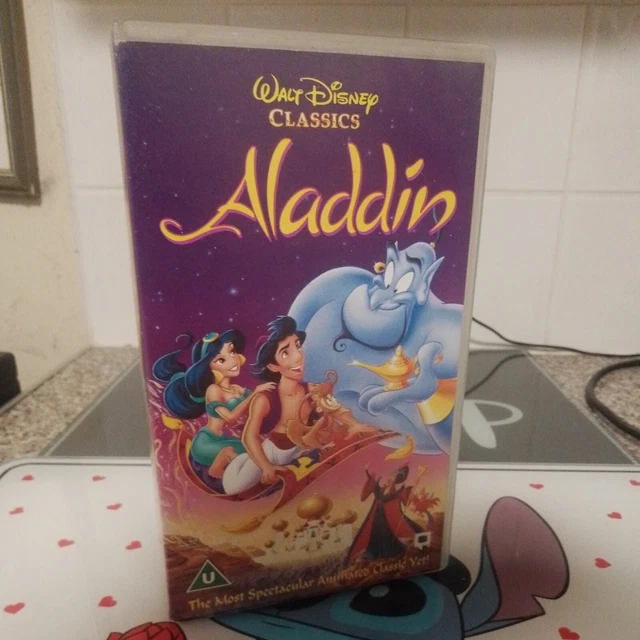 Aladdin Walt Disney Classics 1992 Vhs Video Tape Vgc £499 0922