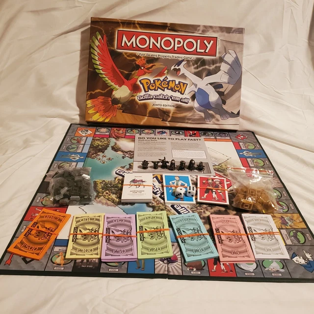 MONOPOLY POKEMON GOTTA Catch'em All Johto Edition Game COMPLETE £19.26 ...