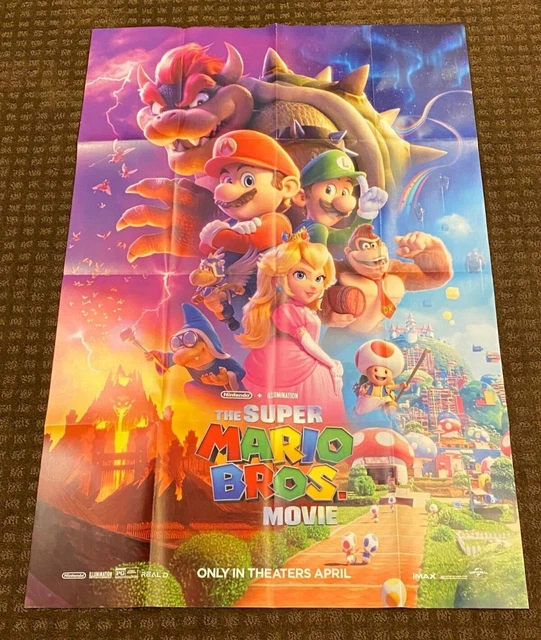 THE SUPER MARIO Bros Movie 2023 Poster, Activity Kit, Popcorn Holder ...