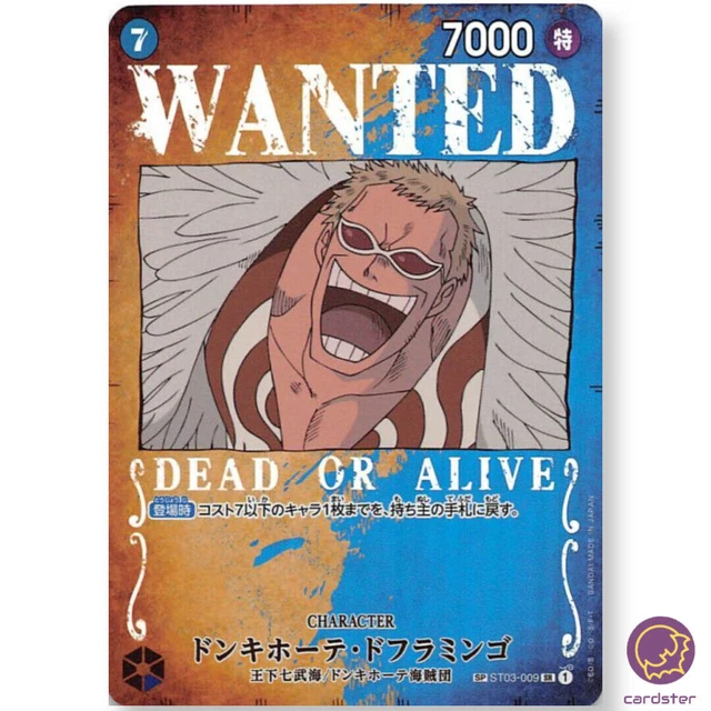 DONQUICHOTTE DOFLAMINGO WANTED SR ST03-009 [SP PAR] Parallèle OP03 One Piece EUR 19,33 - PicClick FR