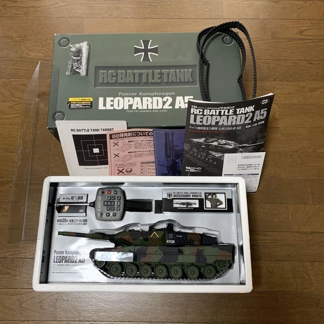TOKYO MARUI LEOPARD A5 Rc Tank 1/24 Scale Connected & Standard Tracks ...