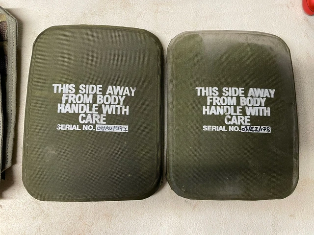 BRITISH ARMY OSPREY Virtus Ballistic Body Armour Side Plates & Side ...