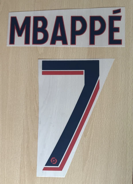 MBAPPE 7 NAME And Number Set Away PSG Printing Heat Transfer Uk Stock £ ...