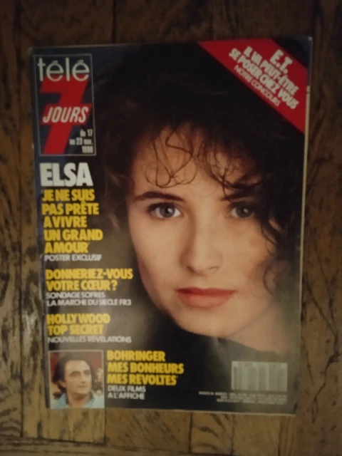 MAGAZINE TÉLÉ 7 jours de 1990 - Elsa EUR 5,00 - PicClick FR