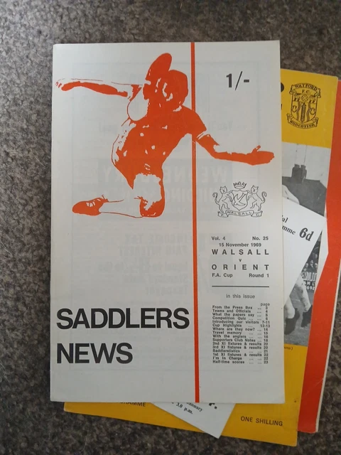 FOOTBALL PROGRAMMES X 4 Featuring Fa Cup Ties From The 1960s £0.96 ...