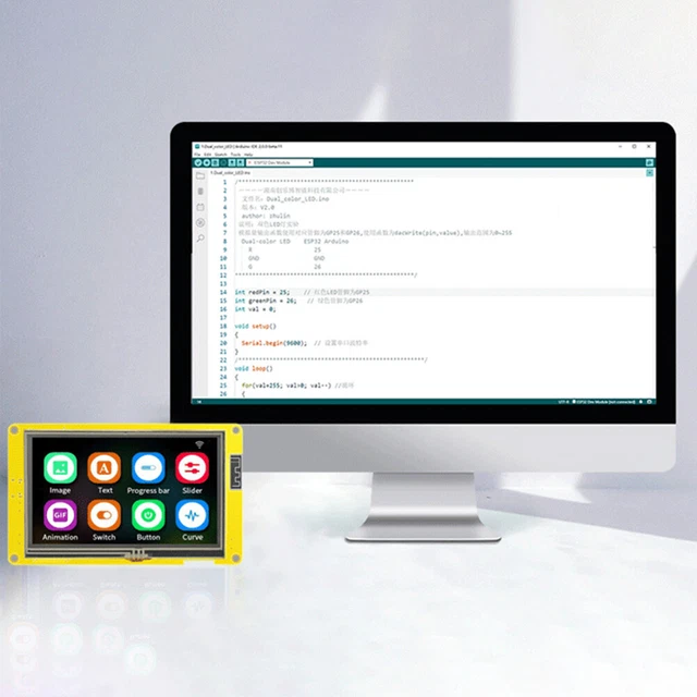 ESP32 RGB LCD TFT Module 8M PSRAM 16M Flash 4.3inch Smart Display ...