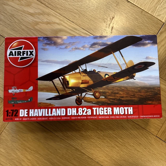 AIRFIX DE HAVILLAND Dh.82A Tiger Moth 1:72 Scale Model Kit New £5.49 ...