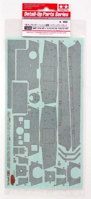 TAMIYA 12648 ZIMMERIT Coating Sheet For 35164 1/35 King Tiger ...
