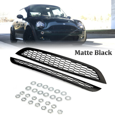 TRIX MINI COOPER S R50 R52 R53 Front Mesh Grille Kit Matte Black JCW ...