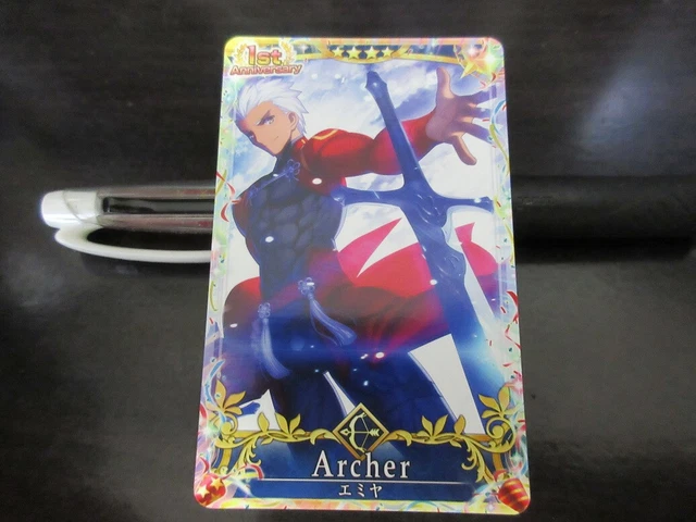 FGO FATE GRAND Order Arcade Card Servant Emiya Archer Final NORMAL 1st ...