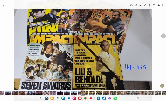 IMPACT ACTION MOVIE magazine, bruce lee, jackie chan, etc £25.00 ...
