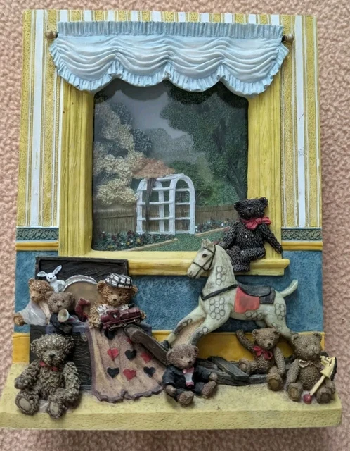 VINTAGE REGENCY FINE Arts Window Scene Collection Teddy Bears ...