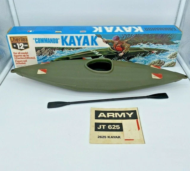 VINTAGE ACTION MAN Commando Army Canoe Kayak Cherilea Toys £65.00 ...