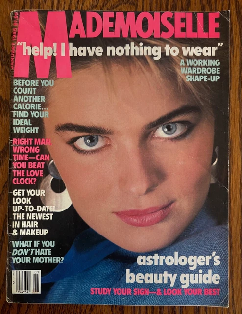 MADEMOISELLE JANUARY 1985 Renee Simonsen PATRICK SWAYZE Kyle MacLachlan ...