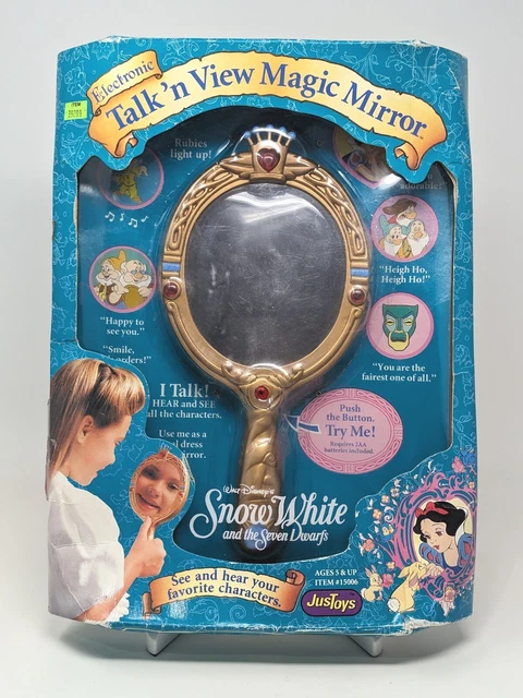 JUST TOYS WALT Disney's Snow White Talk'n View Talking Magic Mirror New ...