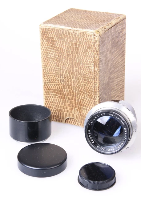DALLMEYER SUPER-SIX ANASTIGMAT Lens 2" f1.9 C Cine w/Caps, Hood,Box ...