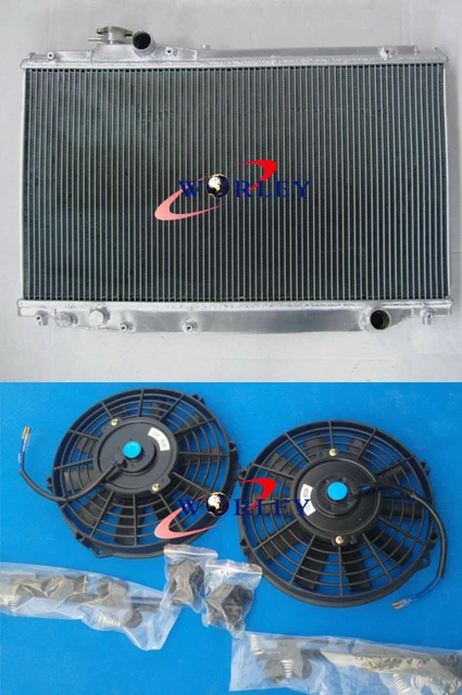 RADIATOR +FAN FOR Toyota Supra MK 4 JZA80 2JZGE 2JZGTE 3.0L Twin Turbo ...