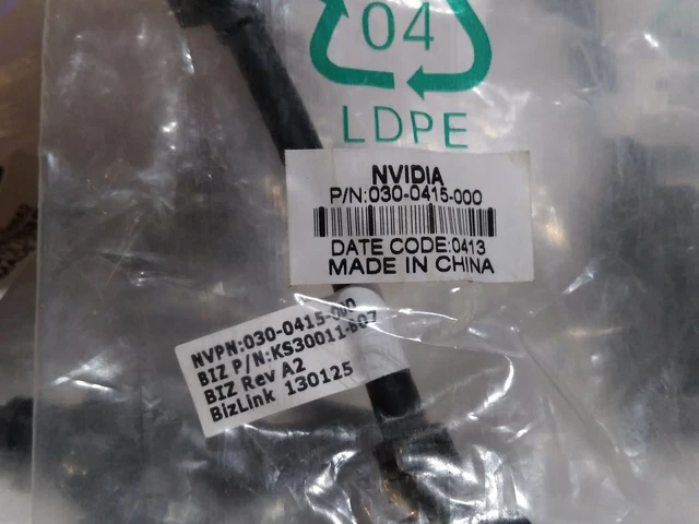 5X NVIDIA MDP Mini DisplayPort to DisplayPort Adapter 030-0415-000 ...