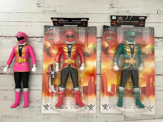 POWER RANGERS SUPER Megaforce Gokaiger DX Soft Figure 3p set BANPRESTO ...